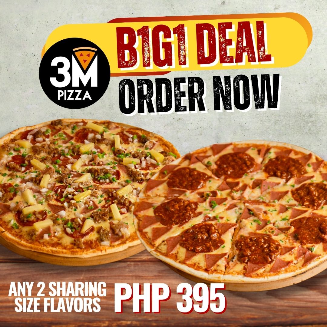 B1G1 Deal (Sharing) (10 Inches) – 3M Pizza